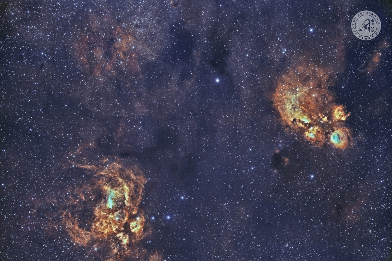 NGC 6357e NGC 6334 – APOD by Astronomia.com