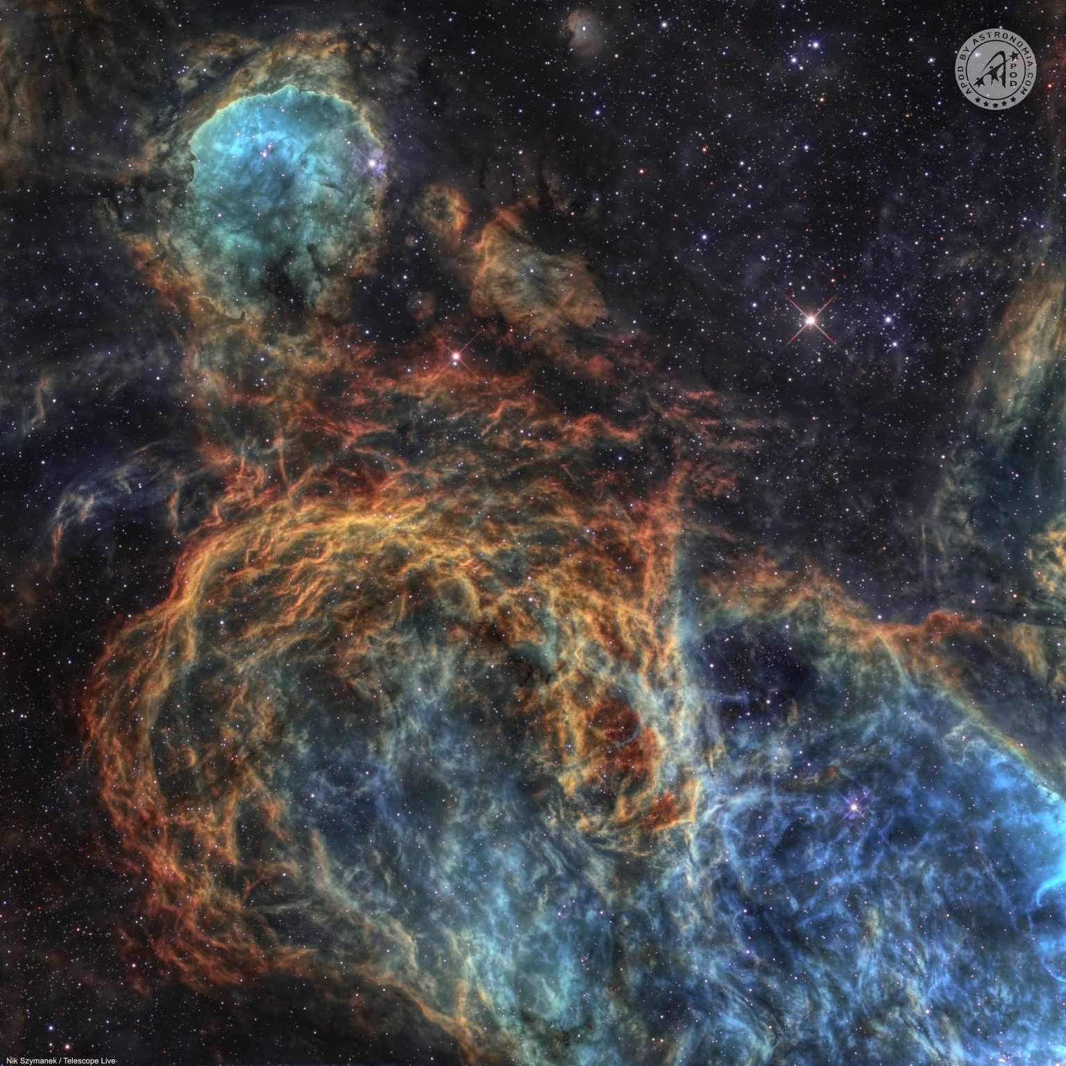 NEBULOSA GABRIELA MISTRAL – NGC 3324 – APOD by Astronomia.com