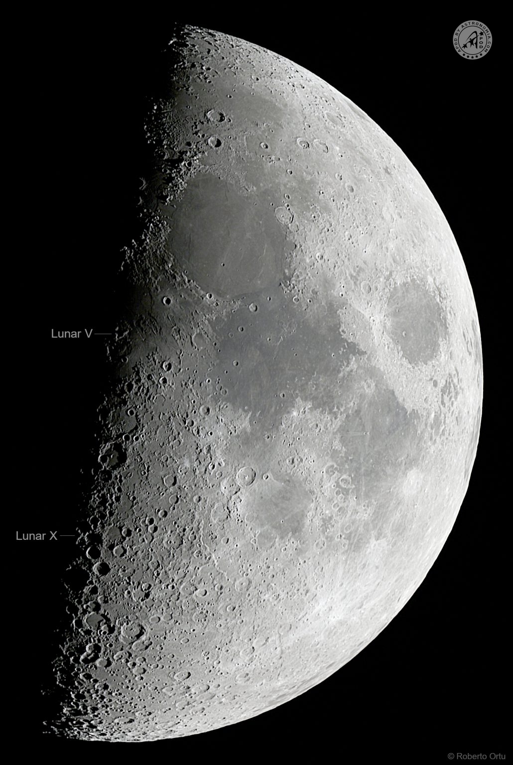 Lunar X e Lunar V – APOD by Astronomia.com