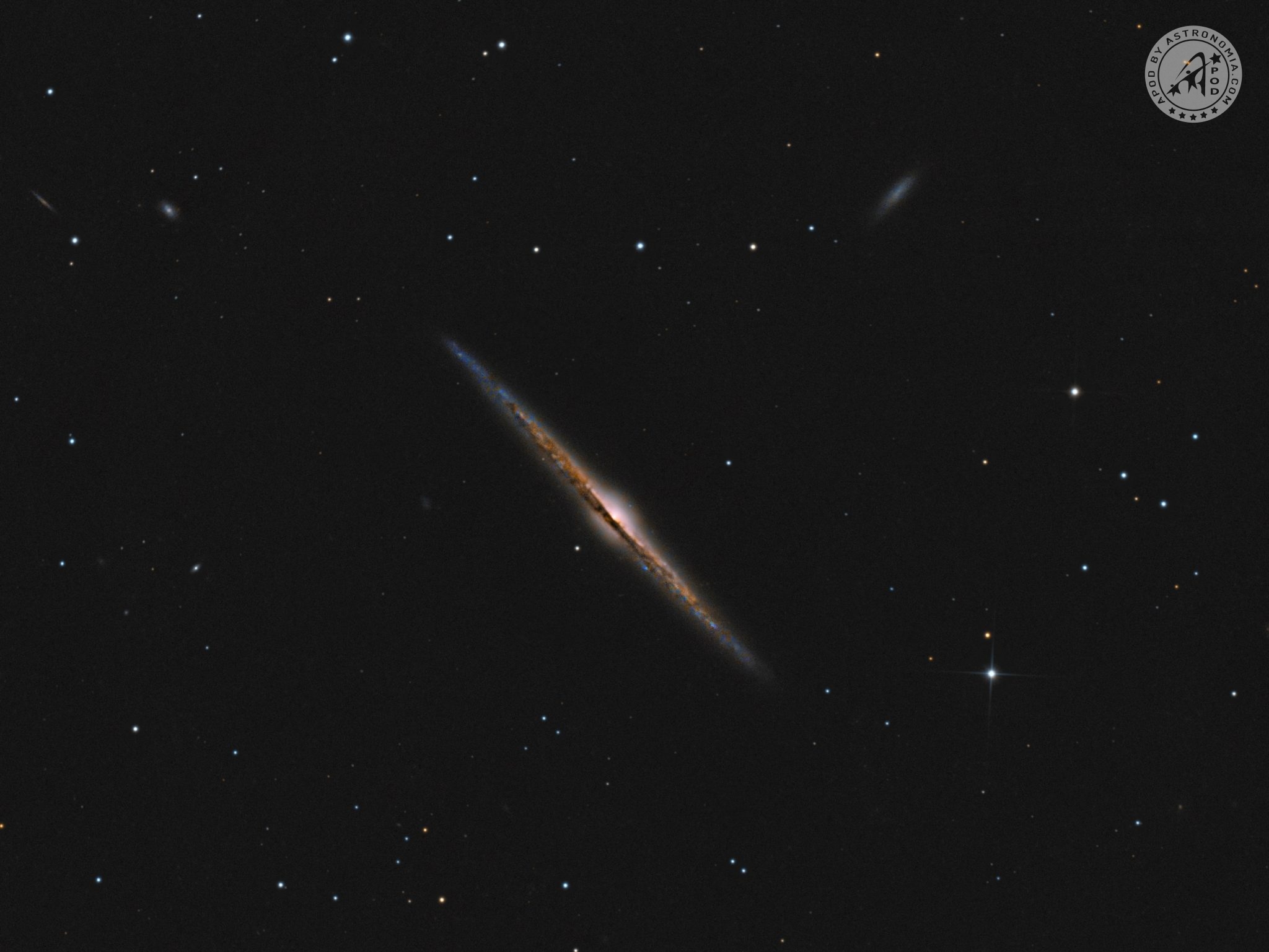 Galassia Spillo NGC 4565 - APOD by Astronomia.com