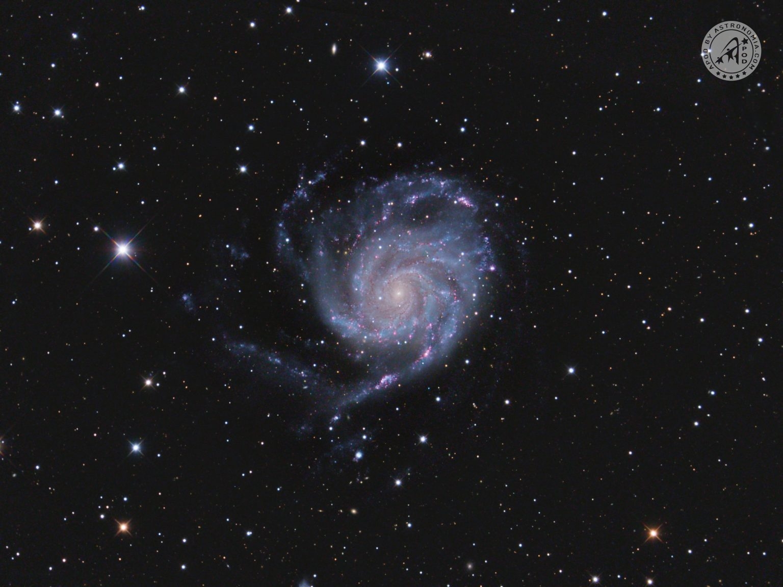 Una Girandola nell’Orsa Maggiore: M101 – APOD by Astronomia.com