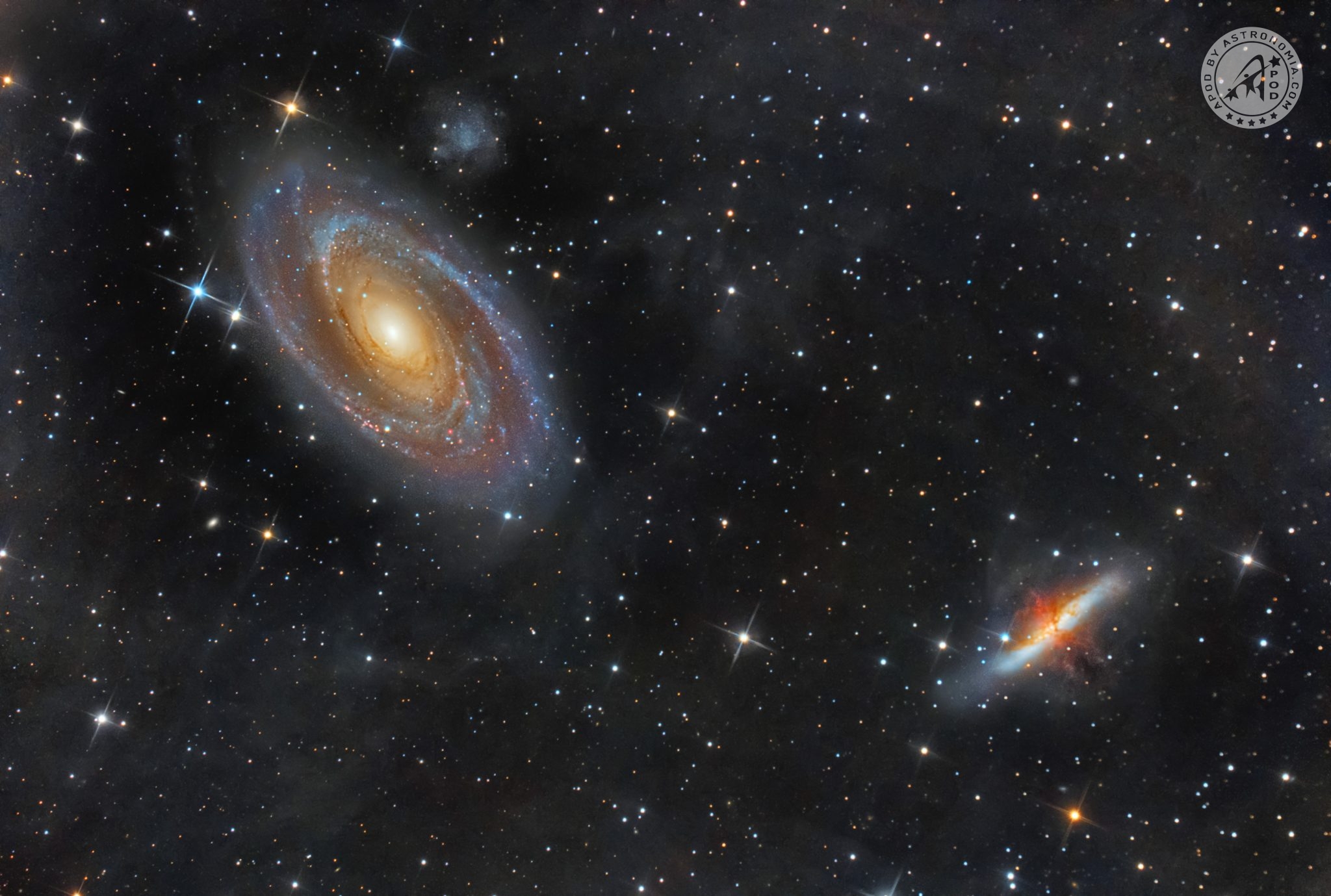 M81, M82 e IFN - APOD by Astronomia.com