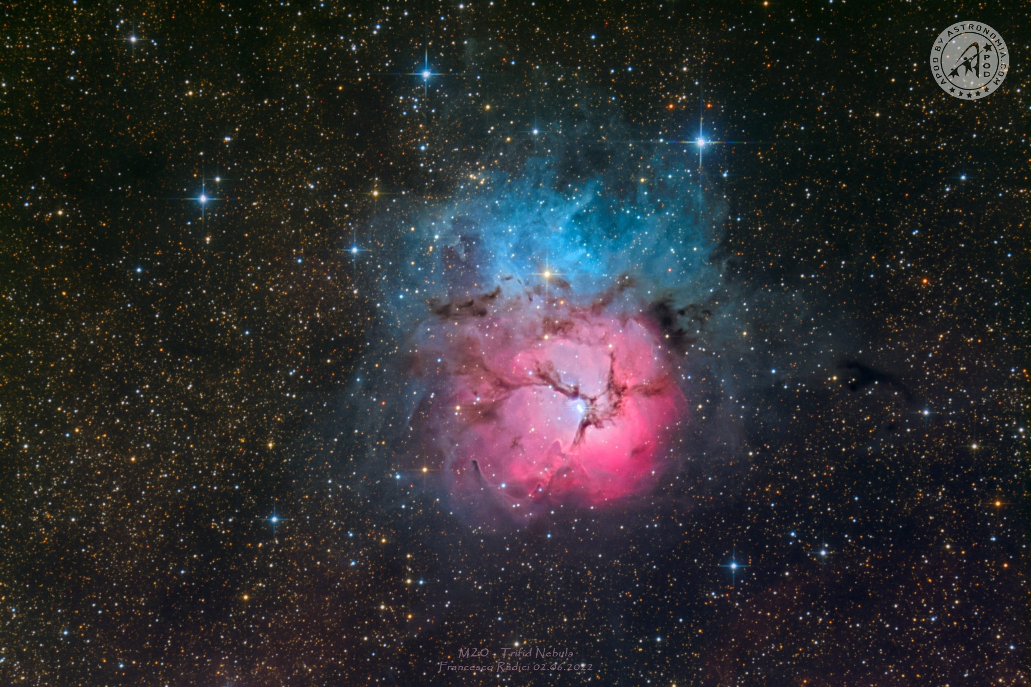 Nebulosa Trifida – M20 – APOD by Astronomia.com