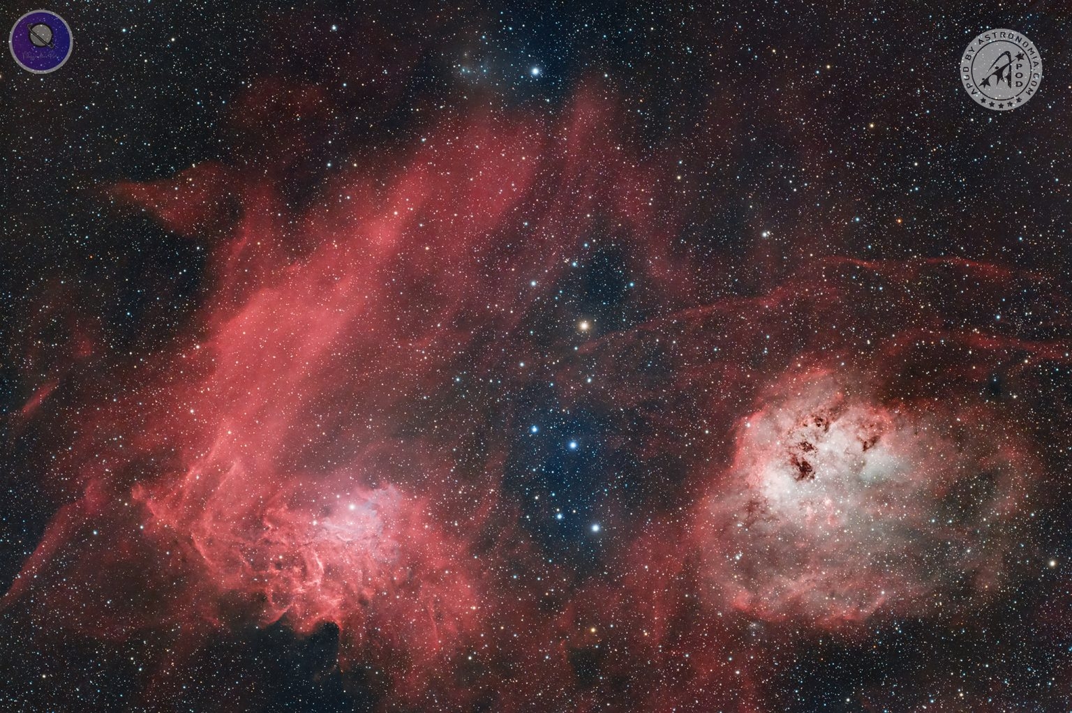 IC405 e IC410 - APOD by Astronomia.com