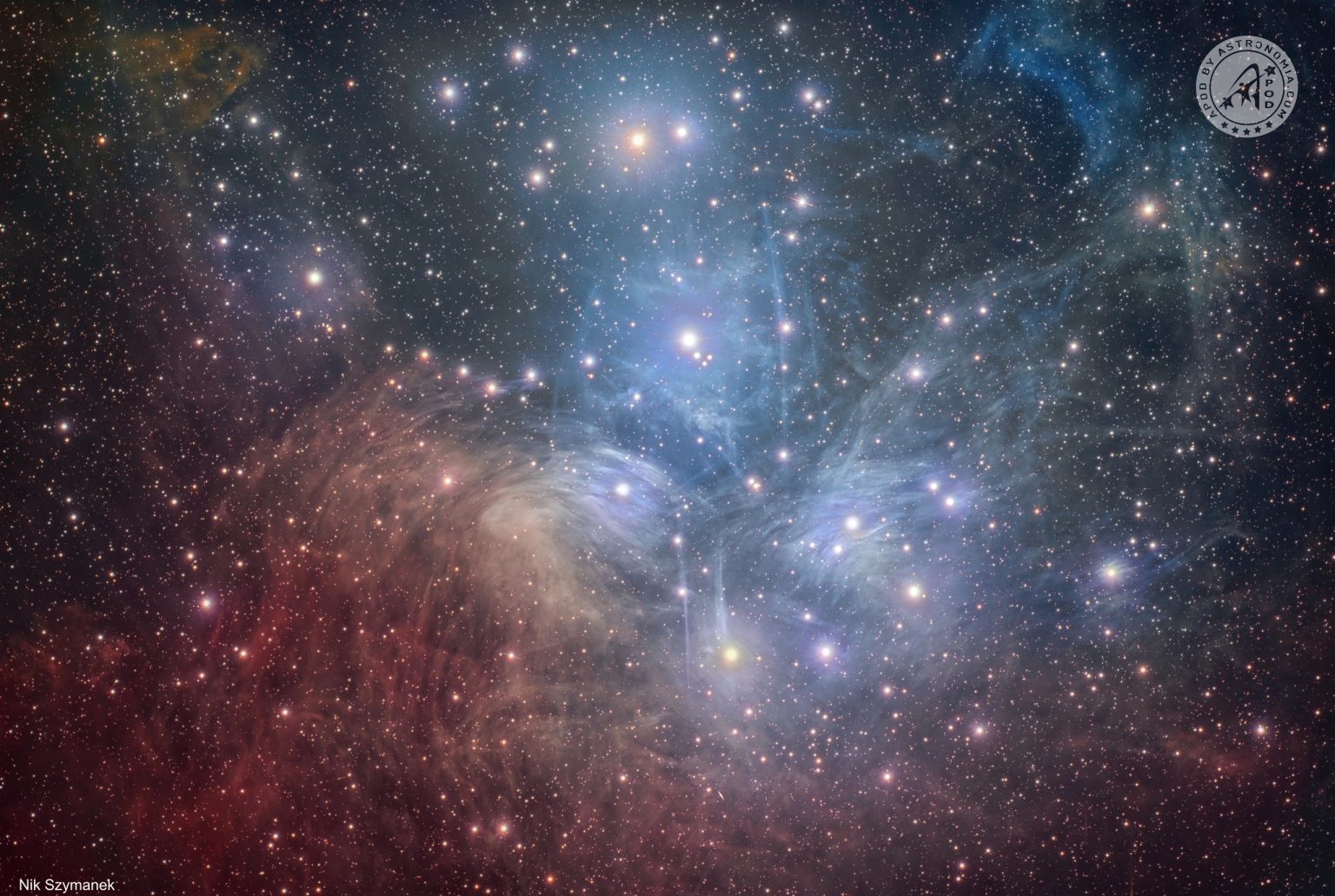 Lo spettacolo delle Pleiadi – APOD by Astronomia.com