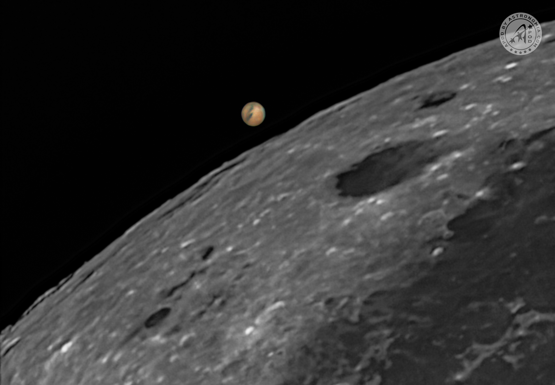 Occultazione Luna Marte APOD By Astronomia Occultazione Luna Marte APOD By Astronomia