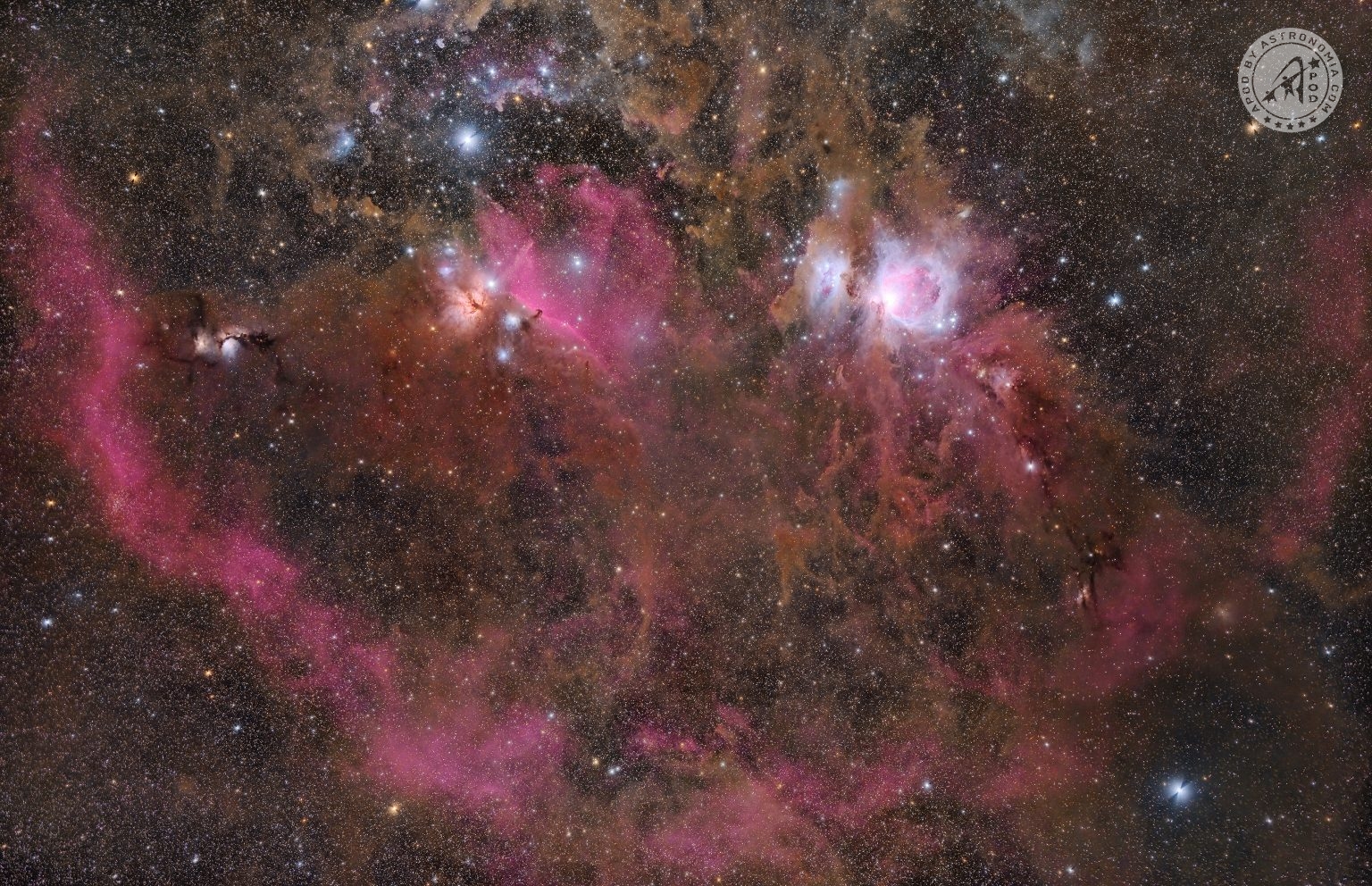 Complesso nebuloso molecolare di Orione - APOD by Astronomia.com