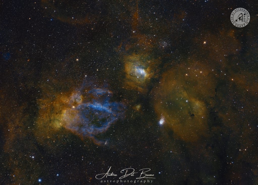 Bubble Nebula Wide Field - APOD by Astronomia.com