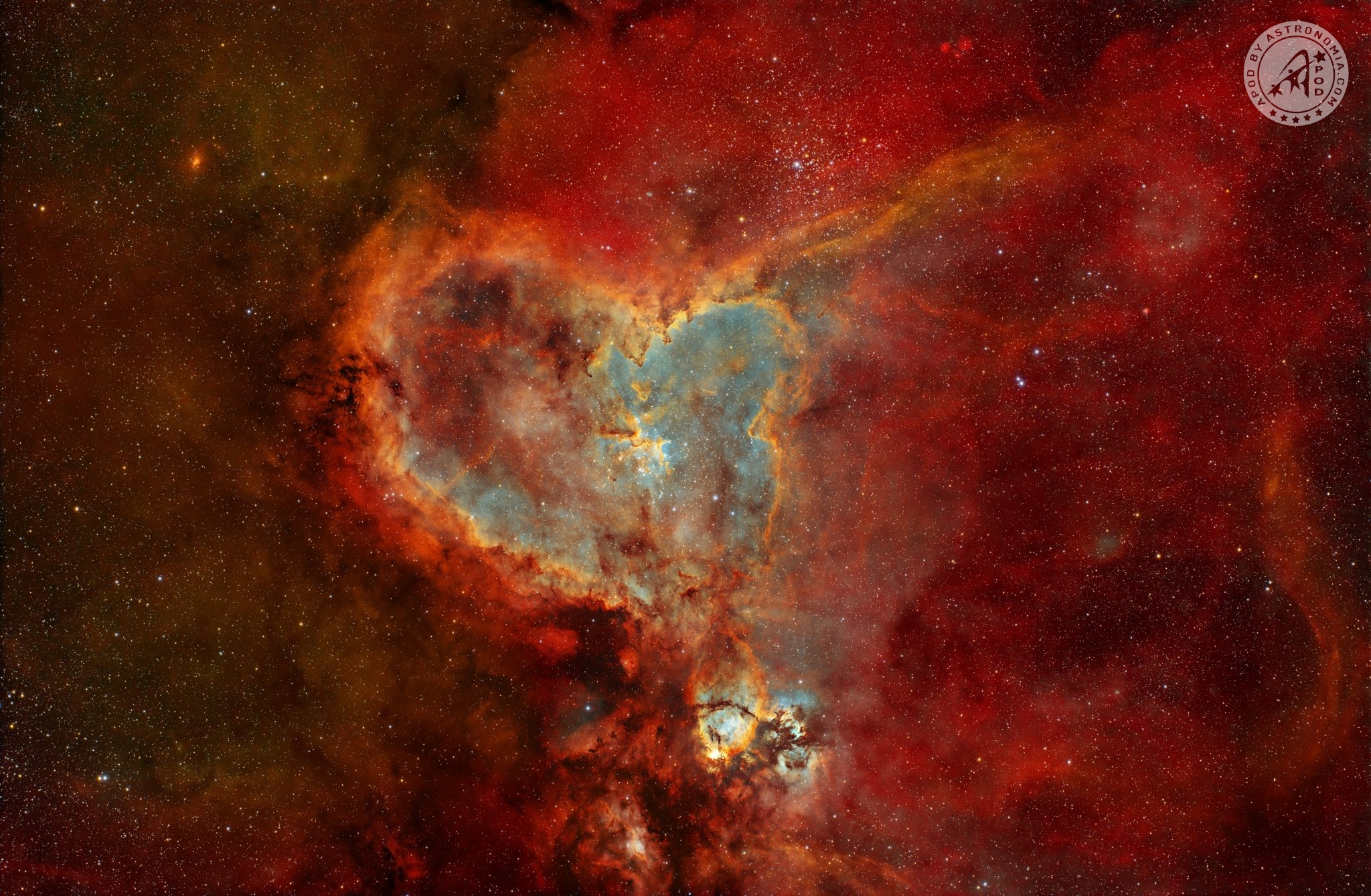 The Heart Nebula IC 1805 - APOD by Astronomia.com